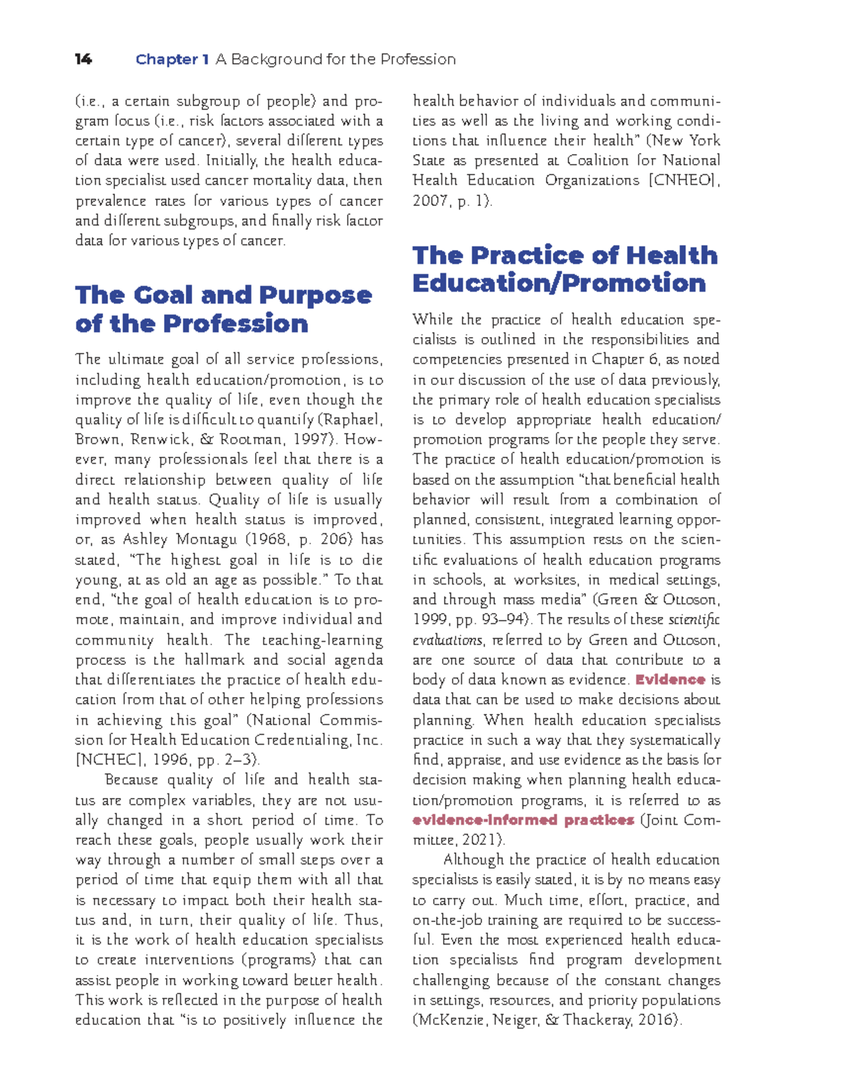 Health Education and Promotion: Key Concepts and Practices (Chapter 1) - Studocu