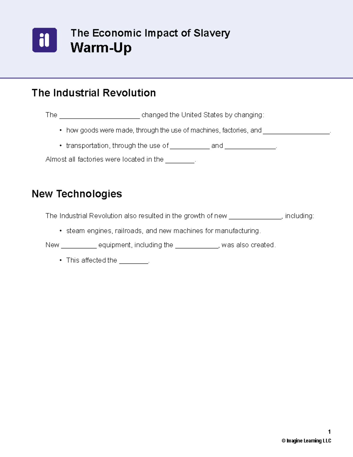 The Economic Impact of Slavery: Analyzing the Industrial Revolution ...