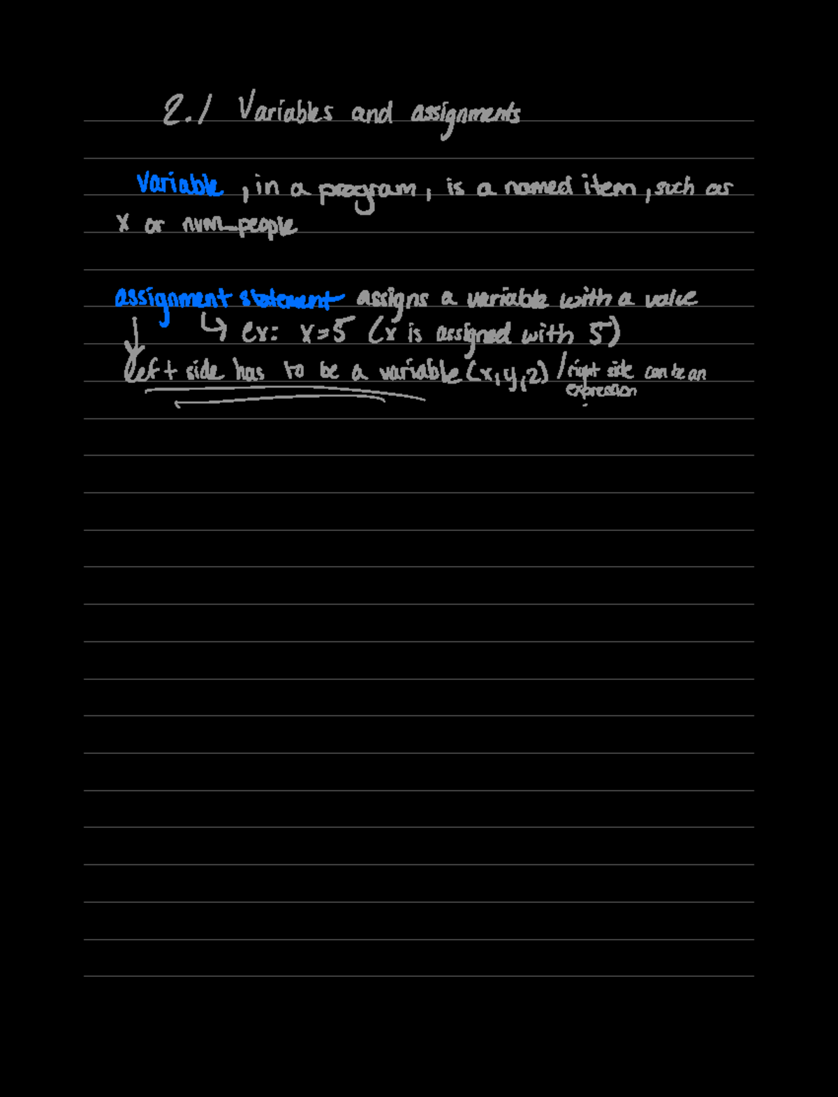 2. Variables and Expressions - 2 Variables and assignments variable in ...