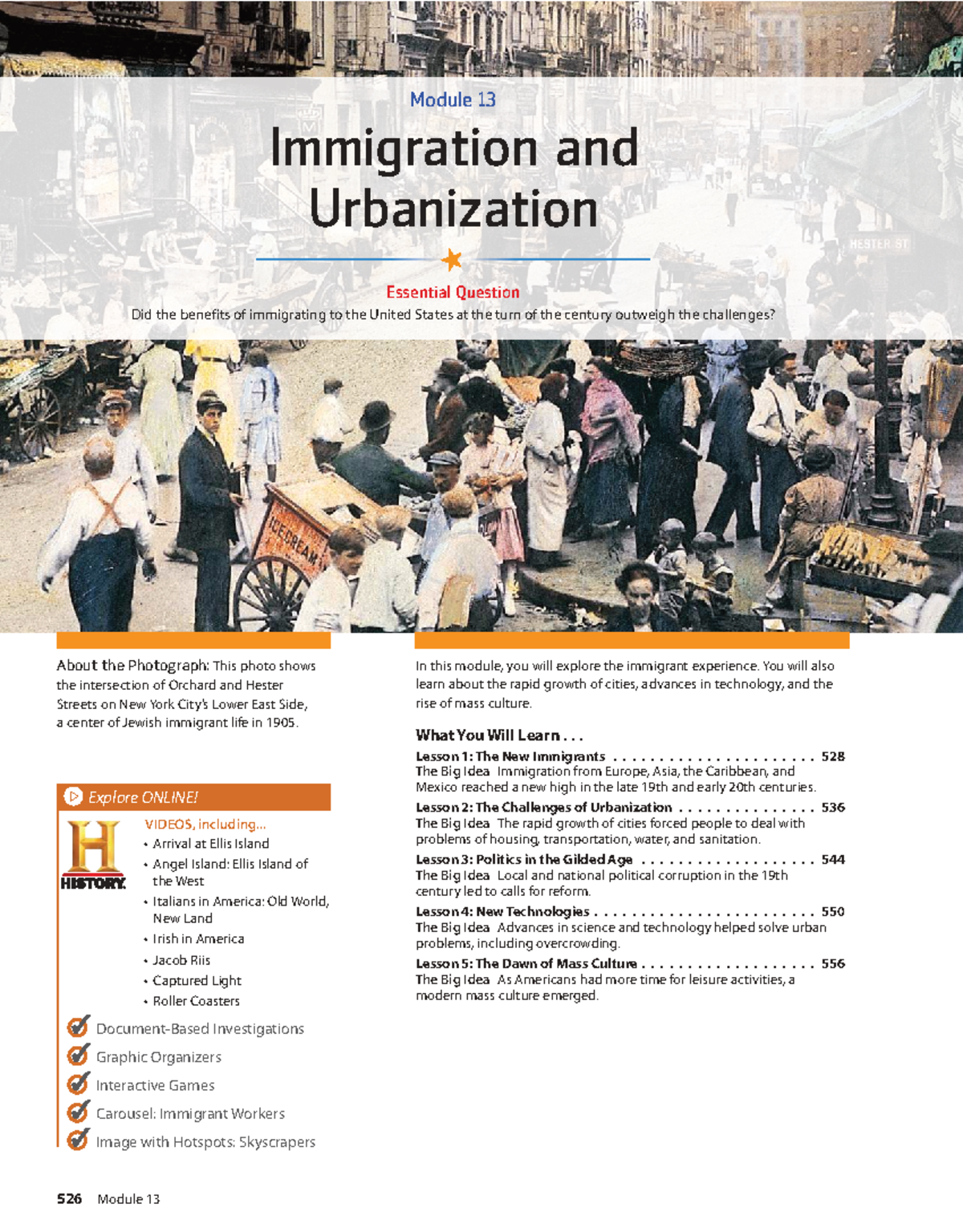Module 13: Immigration and Urbanization - Examining Benefits vs ...