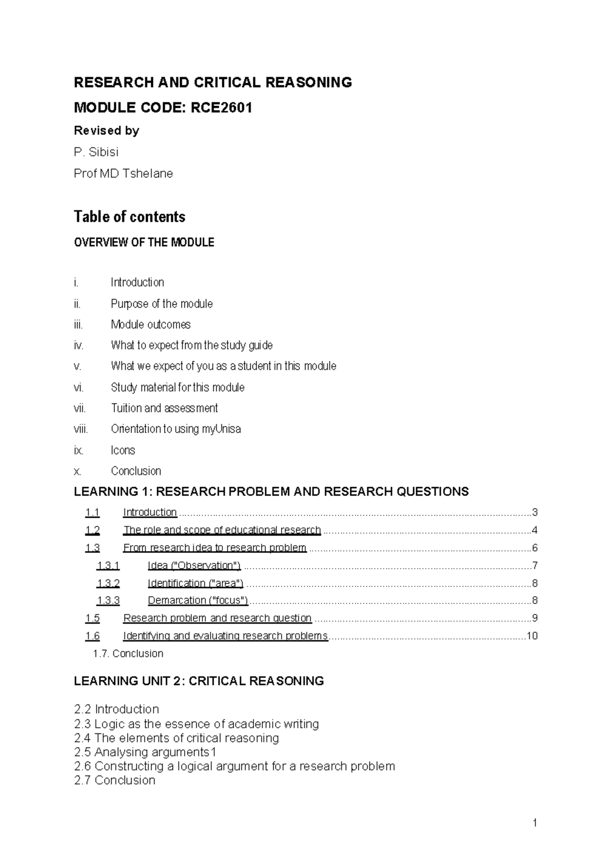 Study Guide for RCE2601: Research & Critical Reasoning Essentials - Studocu