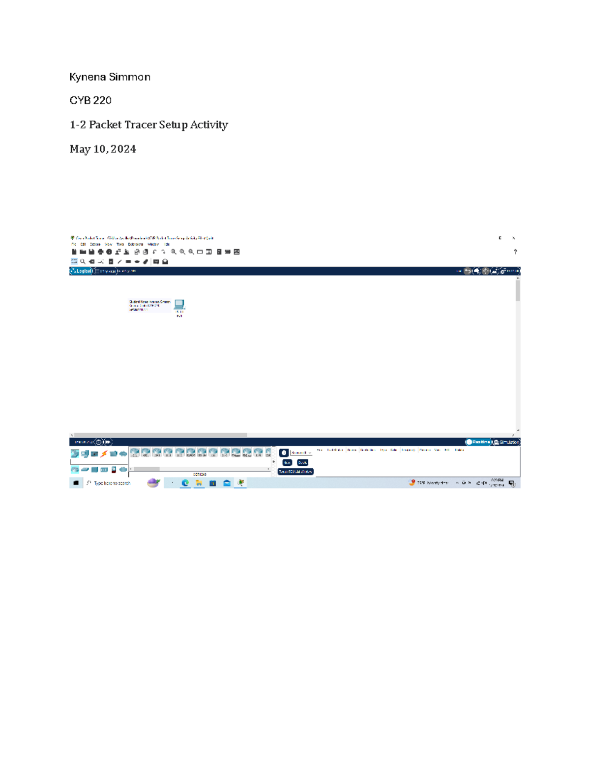 Document 161 - this will help - CYB-220-T4117 - Kynena Simmon CYB 220 1 ...