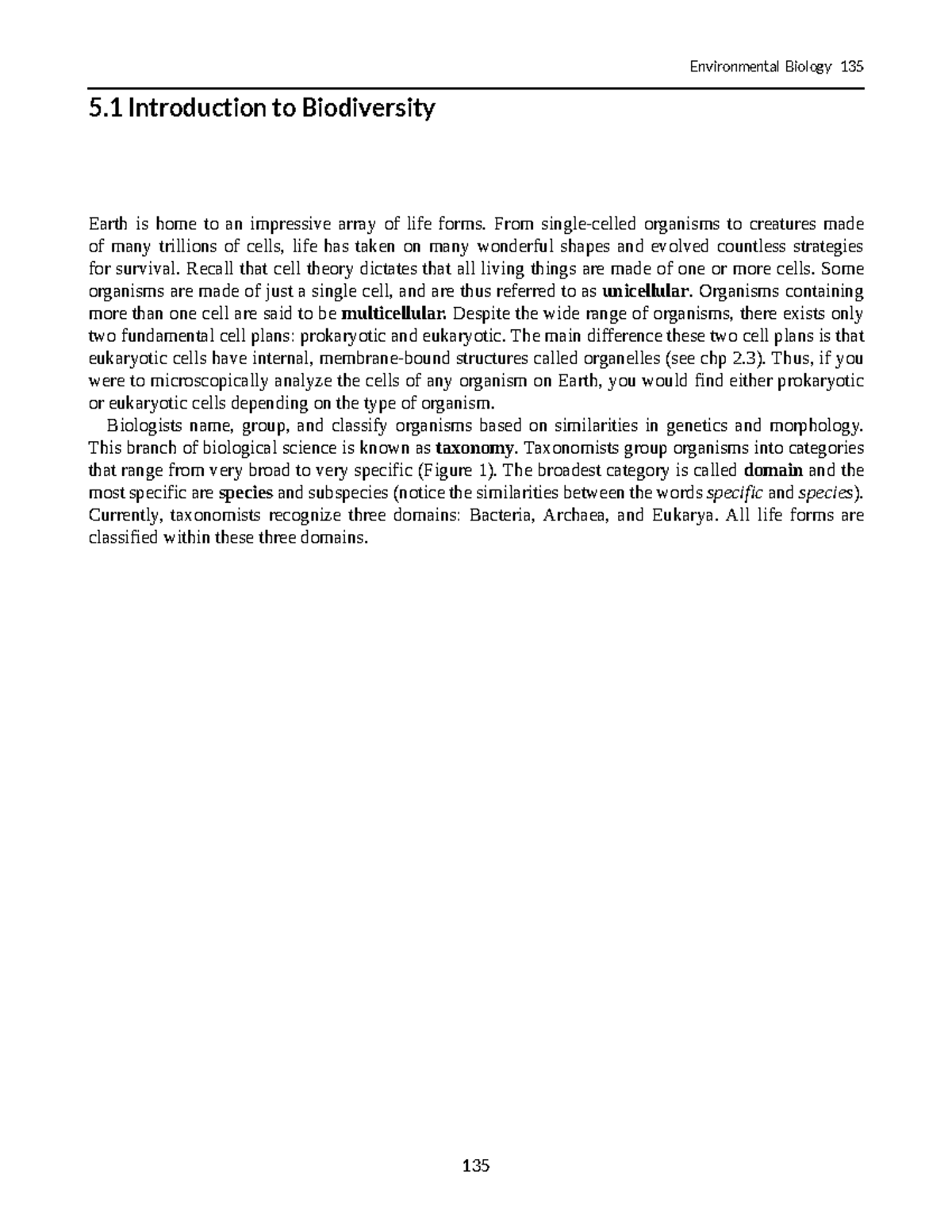 Introduction to Biodiversity: Exploring Domains of Life - 5 ...