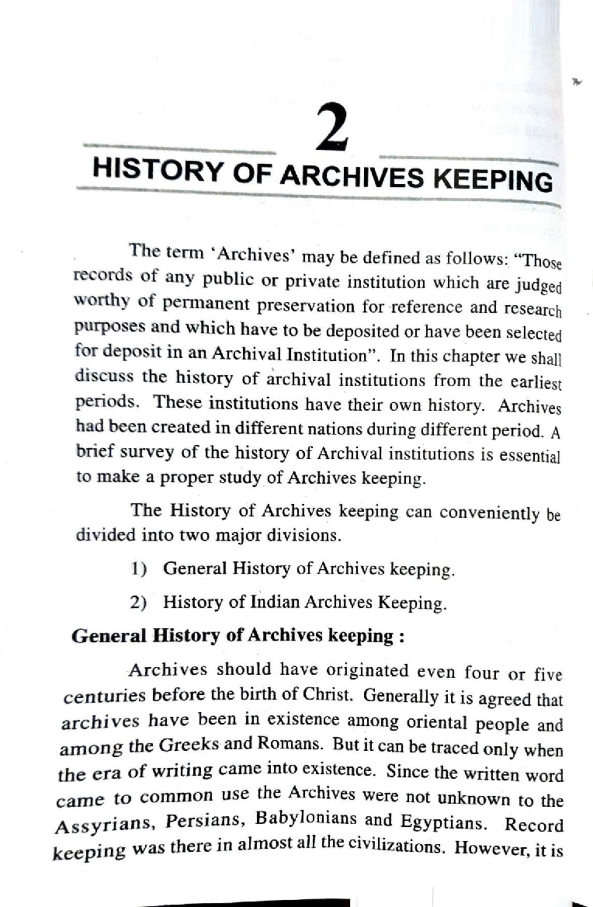 History of Archives Keeping: A Comprehensive Overview - Studocu