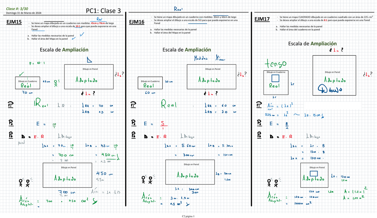C3 - Escalas - Parte 2 - ... - EJM15 - Se tiene un mapa dibujado en un ...