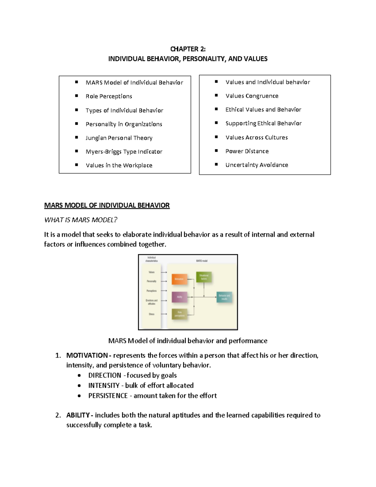 Chapter 2: Understanding Human Behavior in Organizations - Studocu