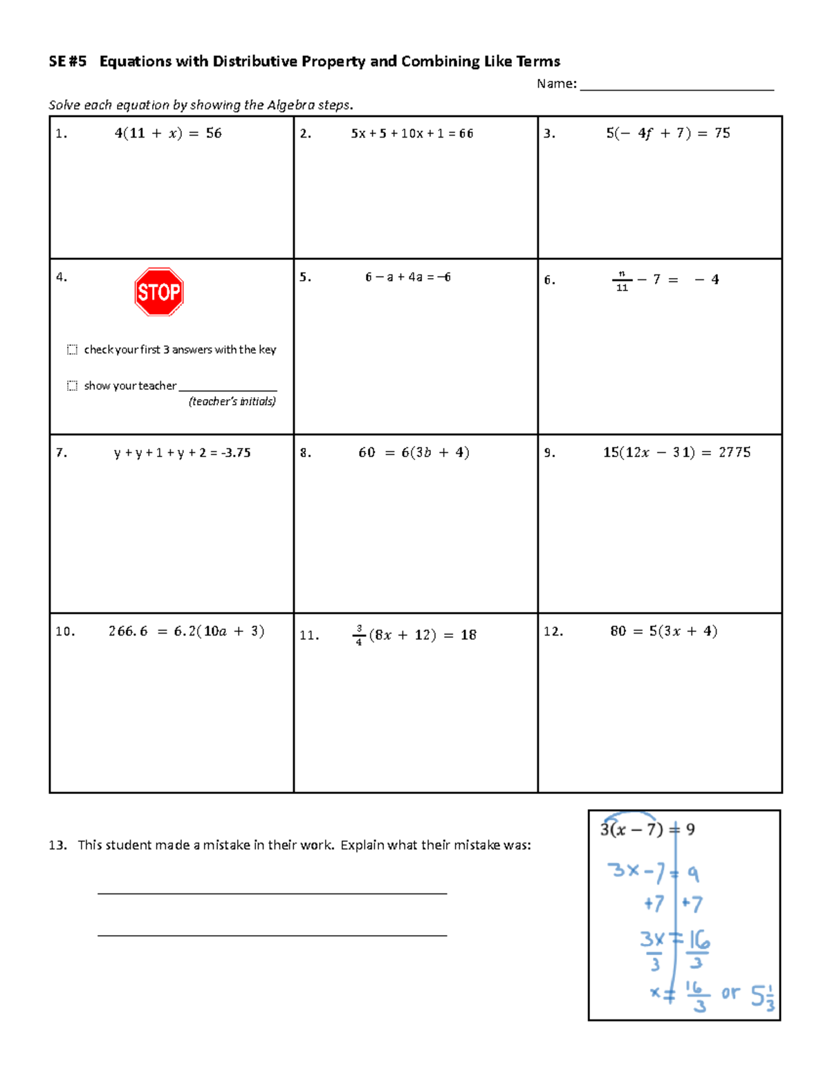 SE+#5++Equations+with+Distributive+Property+and+Combining+Like+Terms ...