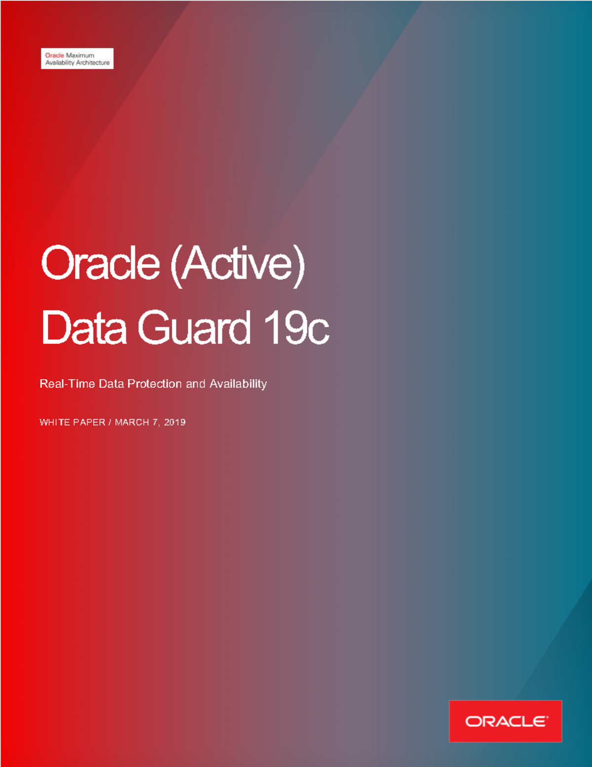 Oracle (Active) Data Guard 19c: Enhancements in Data Protection ...