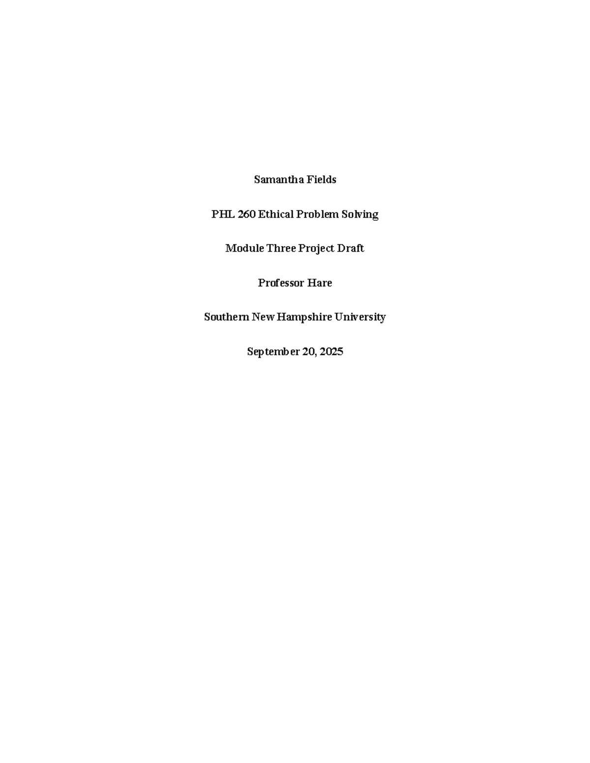 PHL 260 Module 3 Project: Ethical Dilemma in IT Consulting - Studocu
