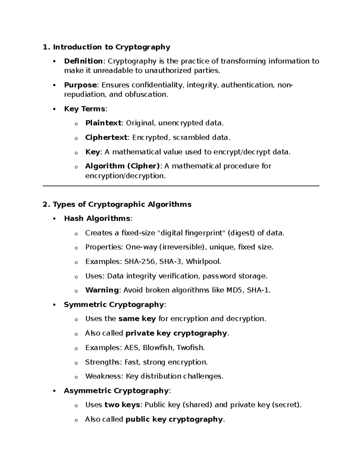 Cmpg215 Lecture Notes on Cryptography Concepts and Applications - Studocu