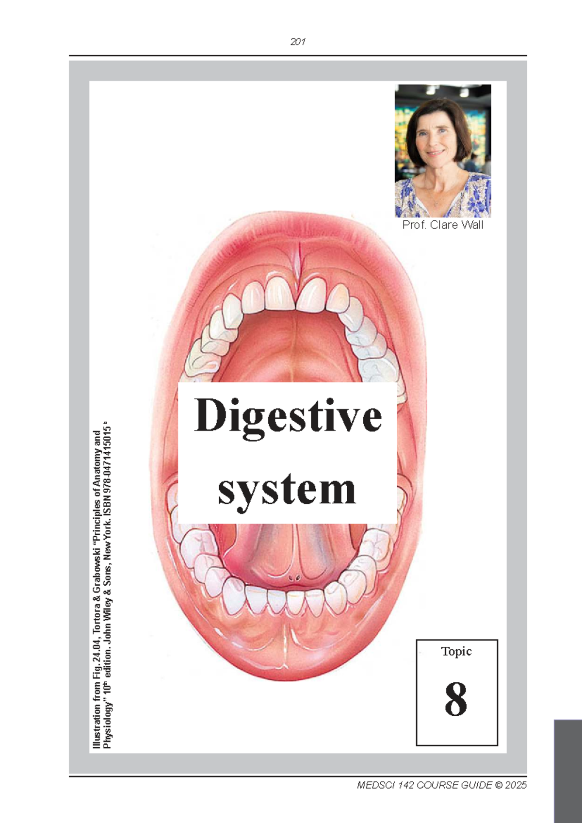 MEDSCI 142 2025 Topic 8: Digestive System Overview and Functions - Studocu