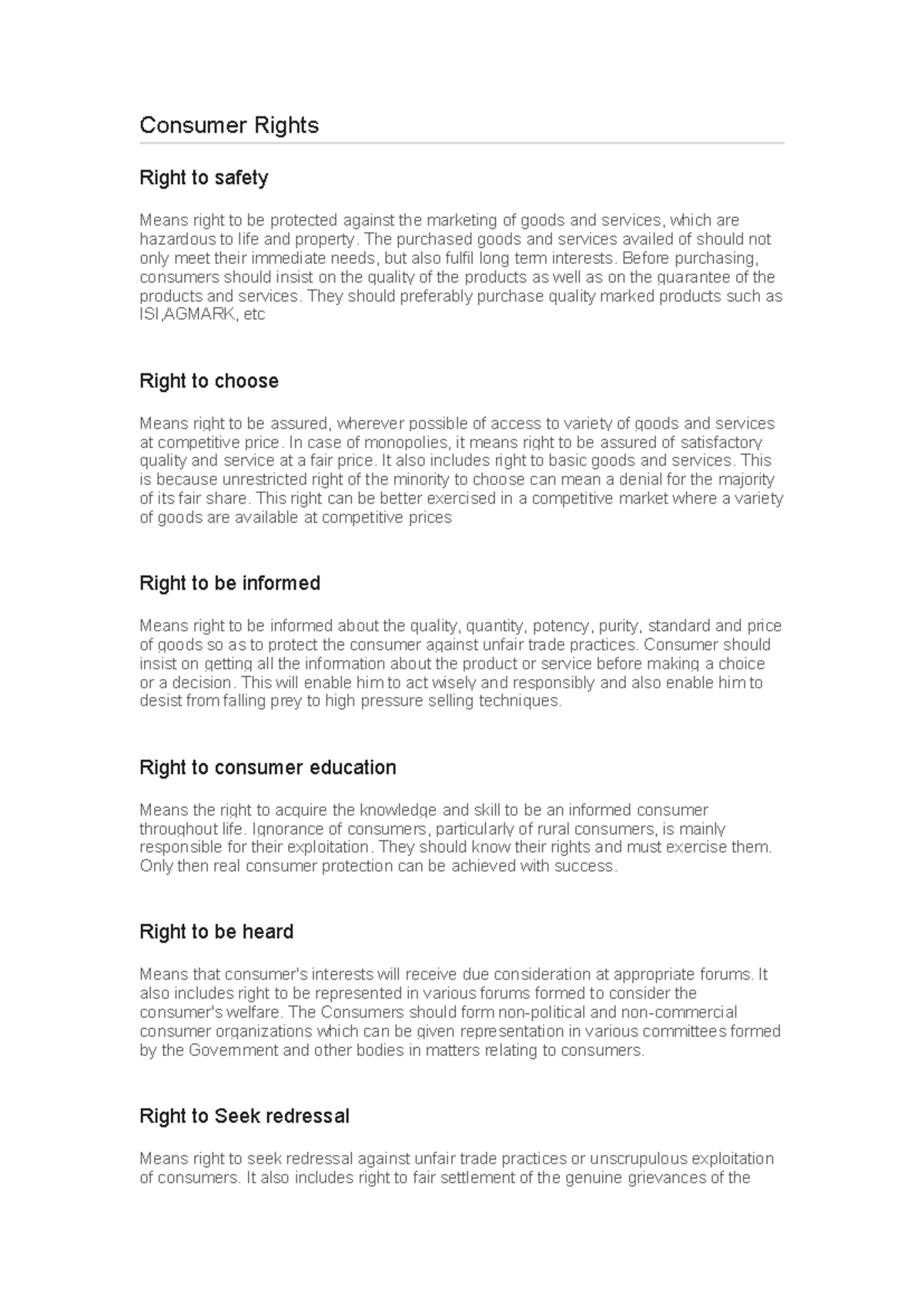 Consumer Rights and Responsibilities: Understanding Your Protections ...