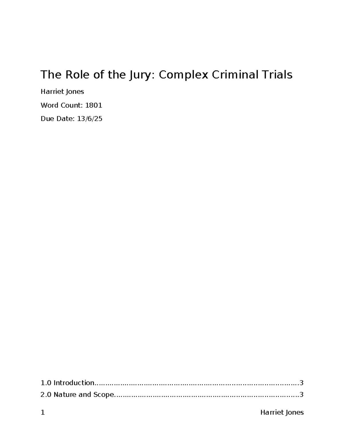 The Role of the Jury in Complex Criminal Trials: Legal Final FA2 - Studocu