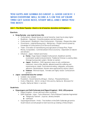 AP World Unit 1 Review Packet - Unit 1 Review Packet Unit 1 Global ...