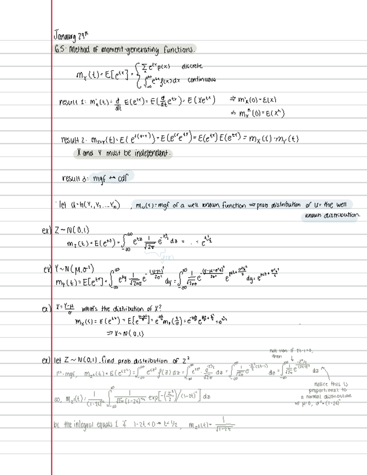 Mgf method notes - January 29th 6. 5 : method of moment-generating ...