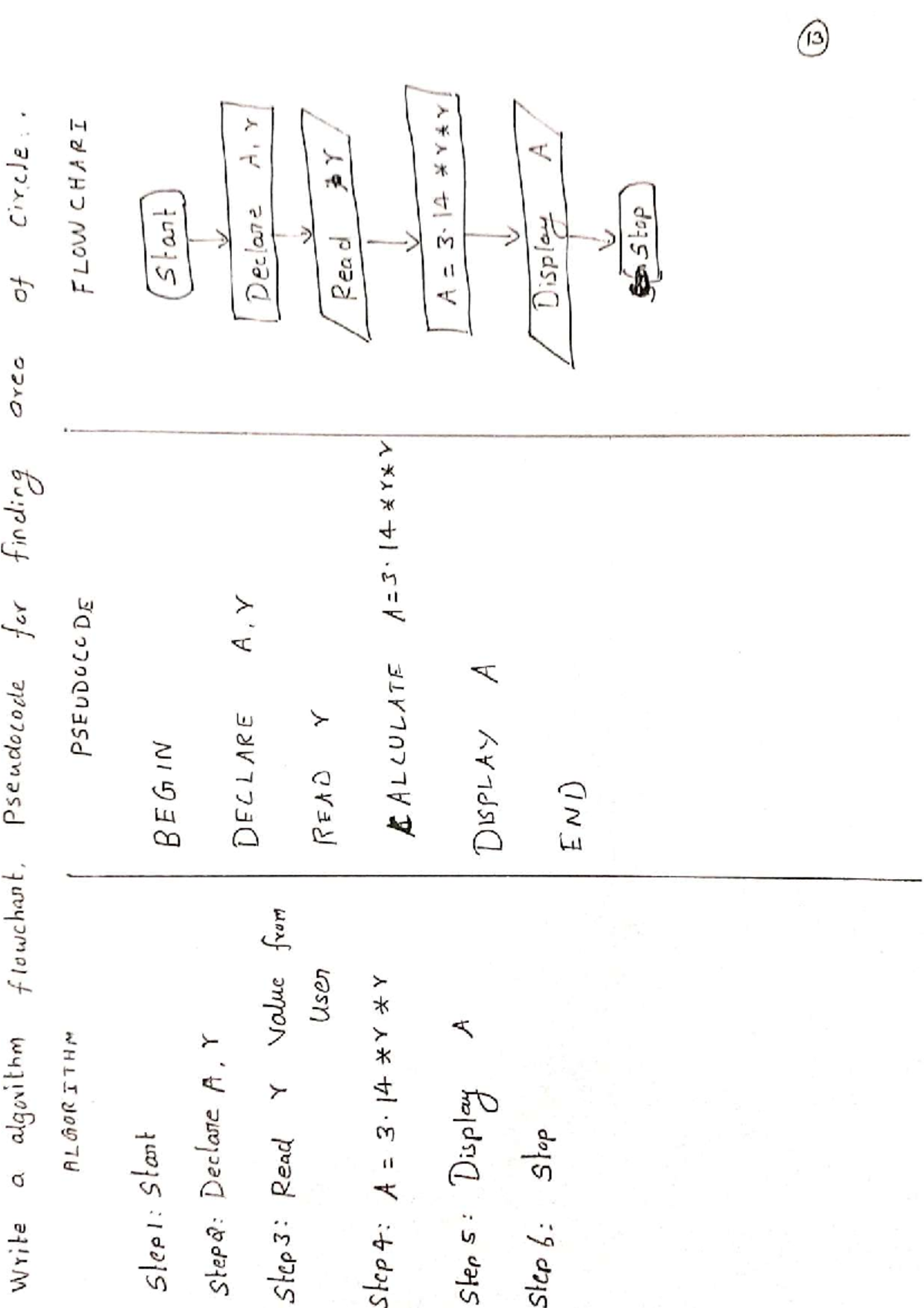 C Programming Unit I: Algorithms, Flowcharts, and Data Types - Studocu
