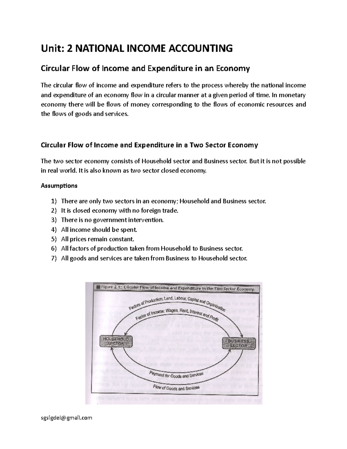 Macro Economics Chapter 2: National Income Accounting and Analysis ...