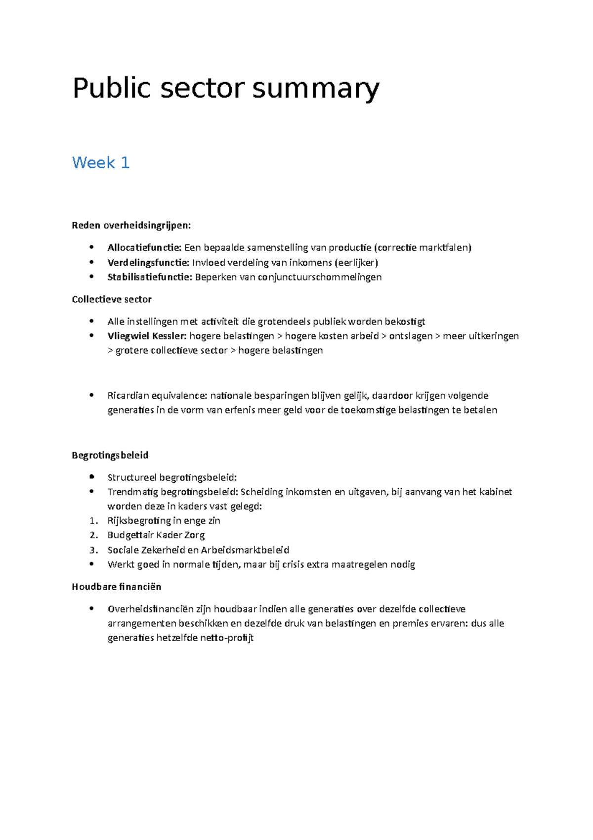 Public Sector Economics Overview: Key Functions & Budget Policies ...