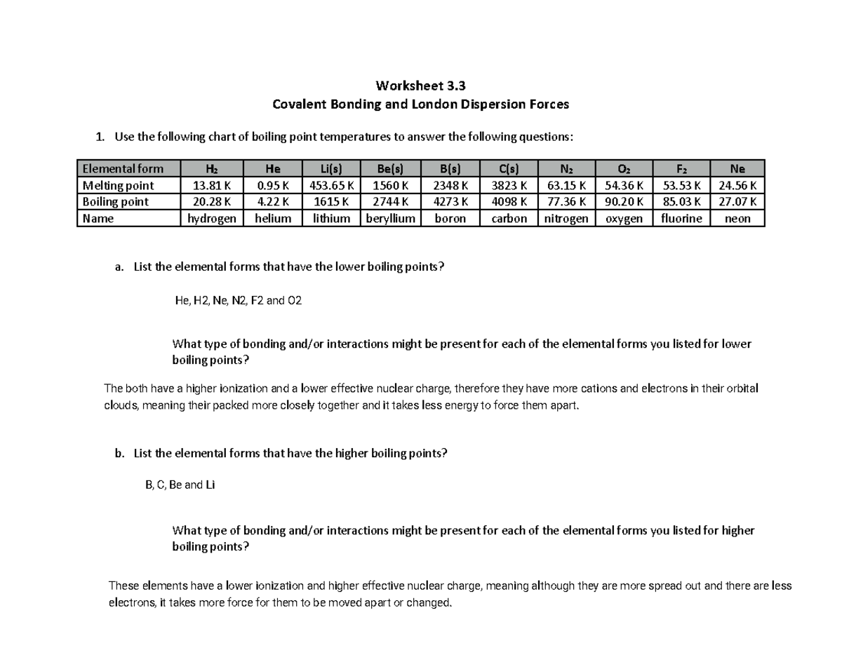Kami Export - CHEM1061 CLUE Wksht 3 - Worksheet 3. Covalent Bonding and ...