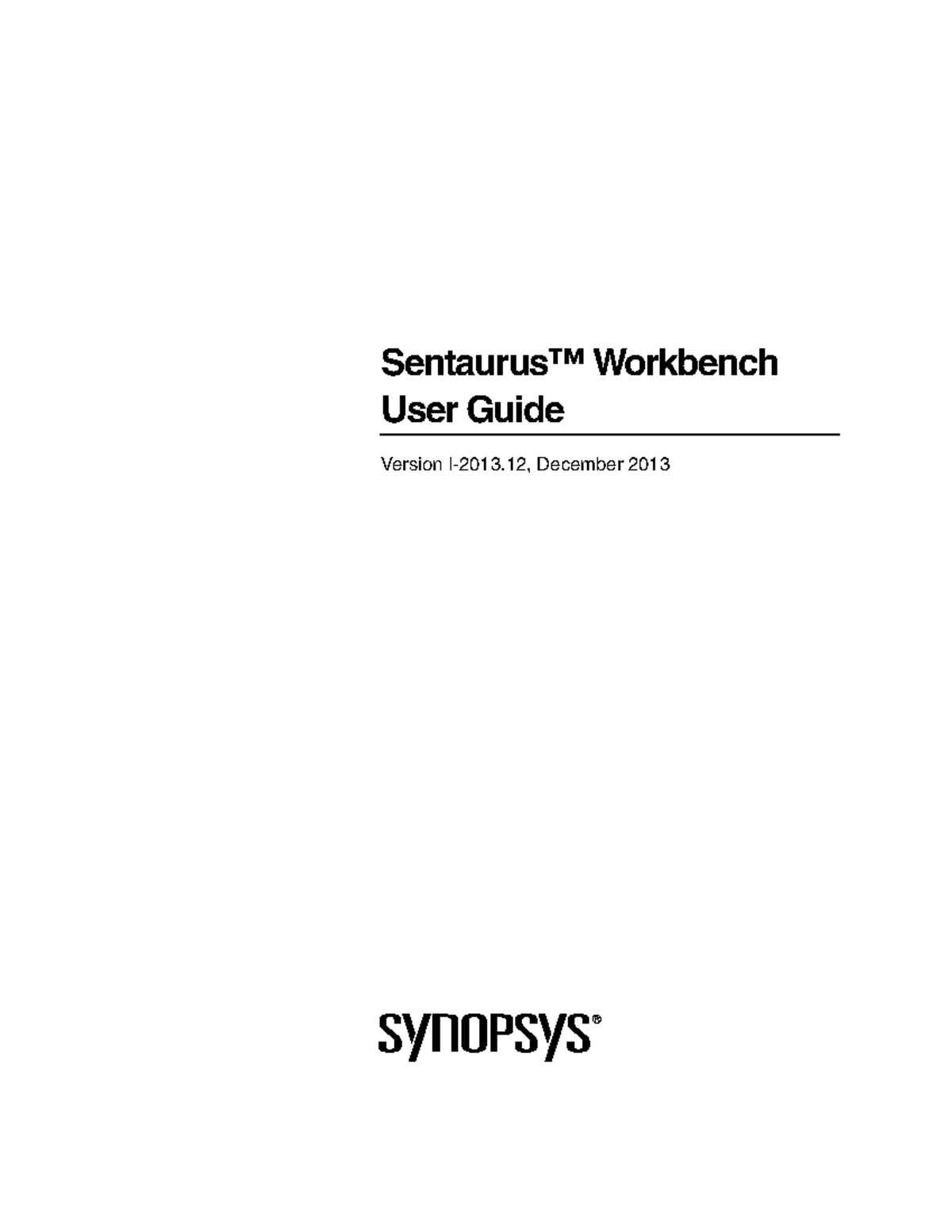 Sentaurus Workbench User Guide - TCAD Software Manual (I-2013) - Studocu