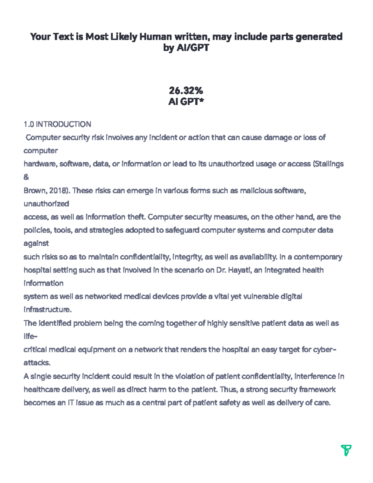 Cs 101 Computer Security Risks And Mitigation Strategies Studocu