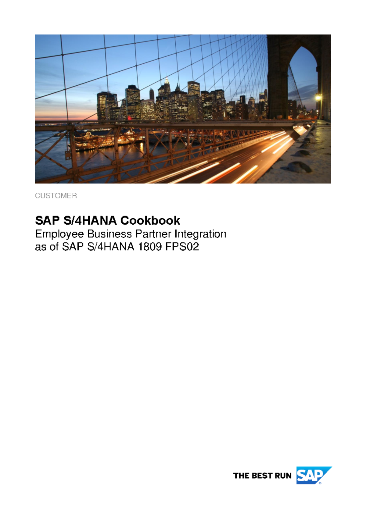 S4H 0155 - Employee to Business Partner Synchronization in SAP S/4HANA ...