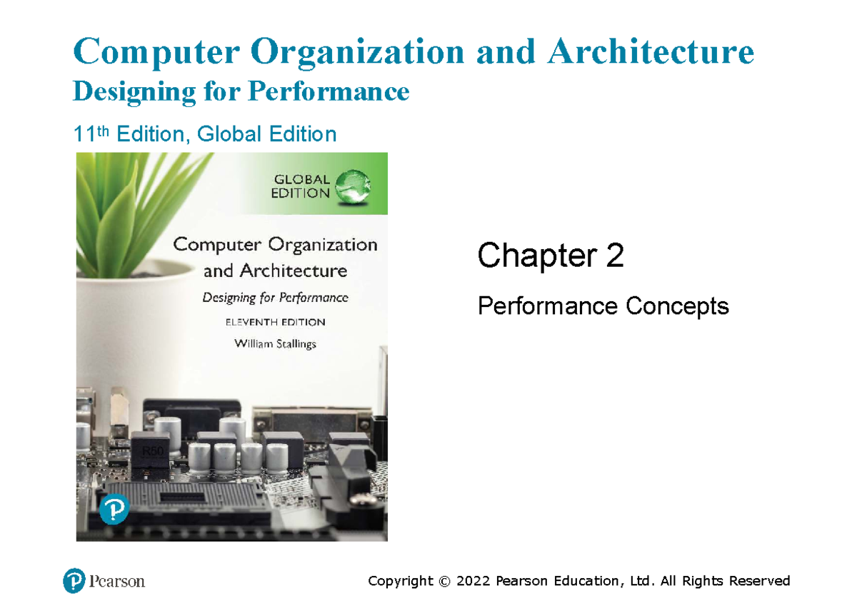 Cea201 Slide 02 - Computer Organization & Architecture Performance ...