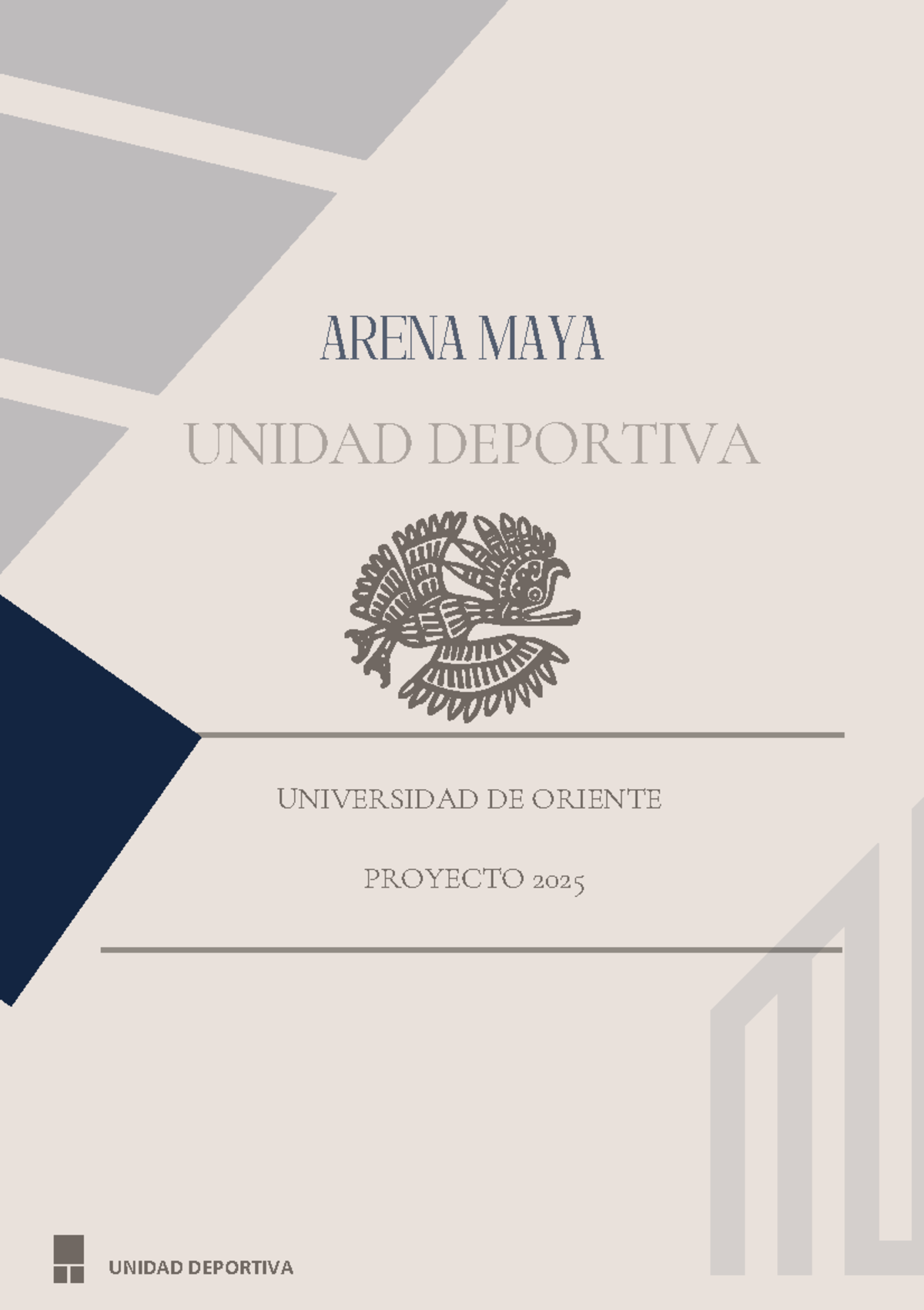 Proyecto de Unidad Deportiva "Arena Maya" en Cancún - 2025 - Studocu