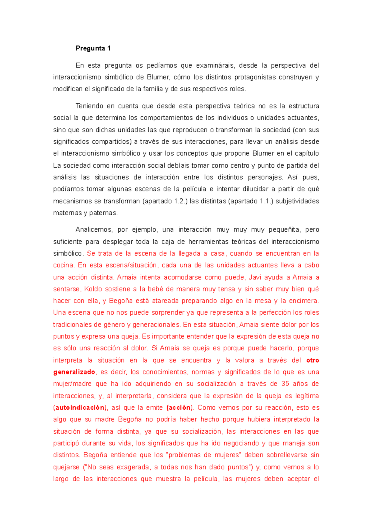 Análisis PEC1 - Interacciones Simbólicas en la Maternidad y Roles ...