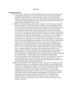Longitudinal study d2 - essay - Unit 3 Promoting Children’s development ...
