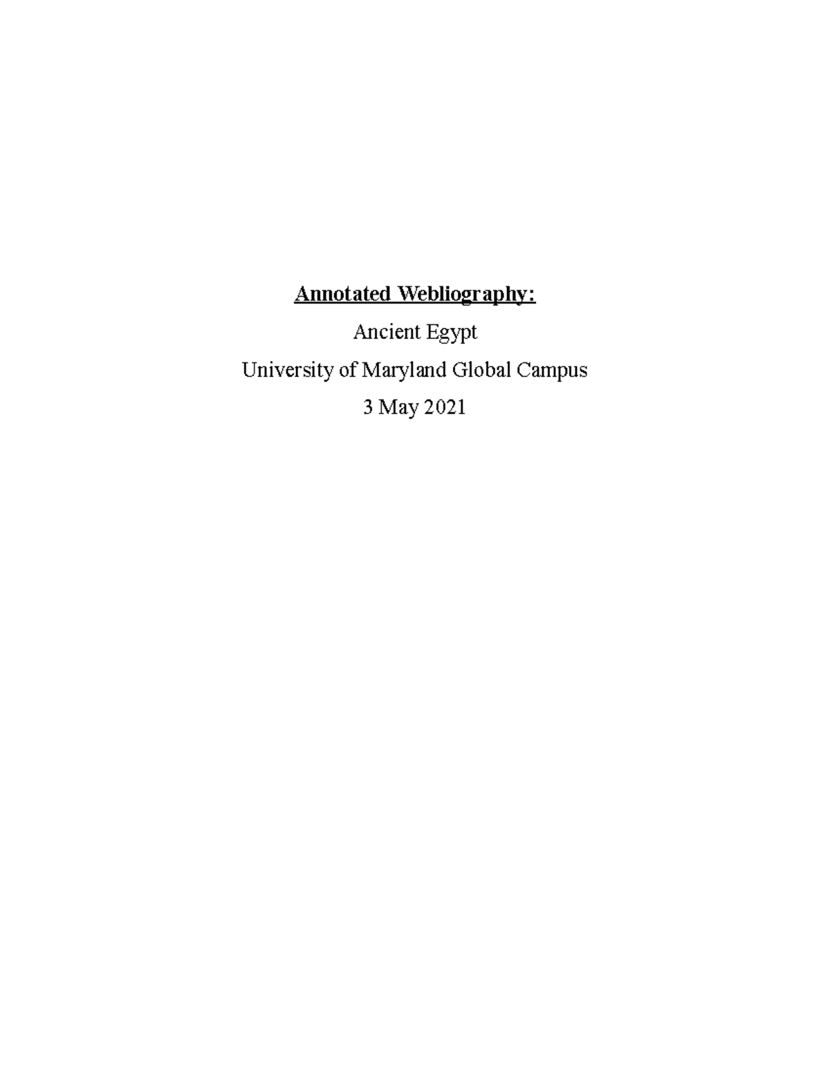 Annotated Webliography on Ancient Egypt: Research Sources & Insights ...