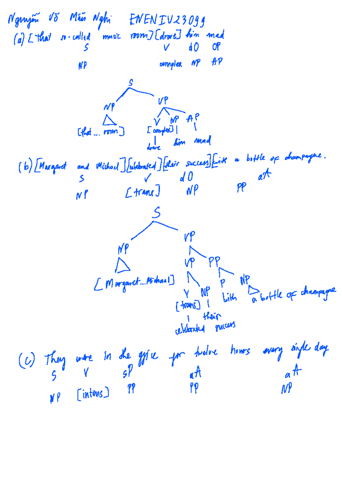 Syntax W4: Complex Sentence Structures and Examples ENENIV23099 - Studocu