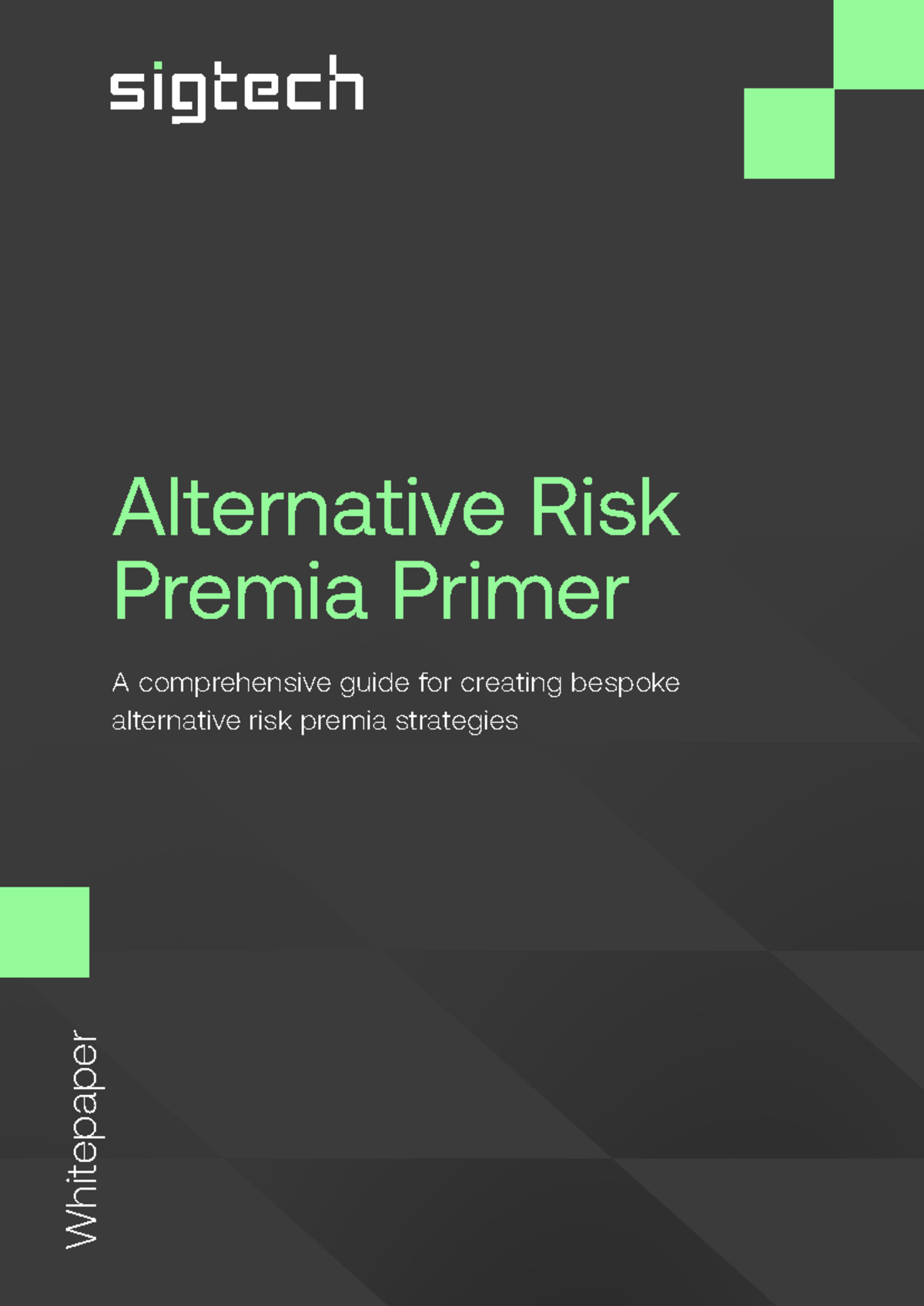 Alternative Risk Premia Primer: A Comprehensive Guide to Strategies ...