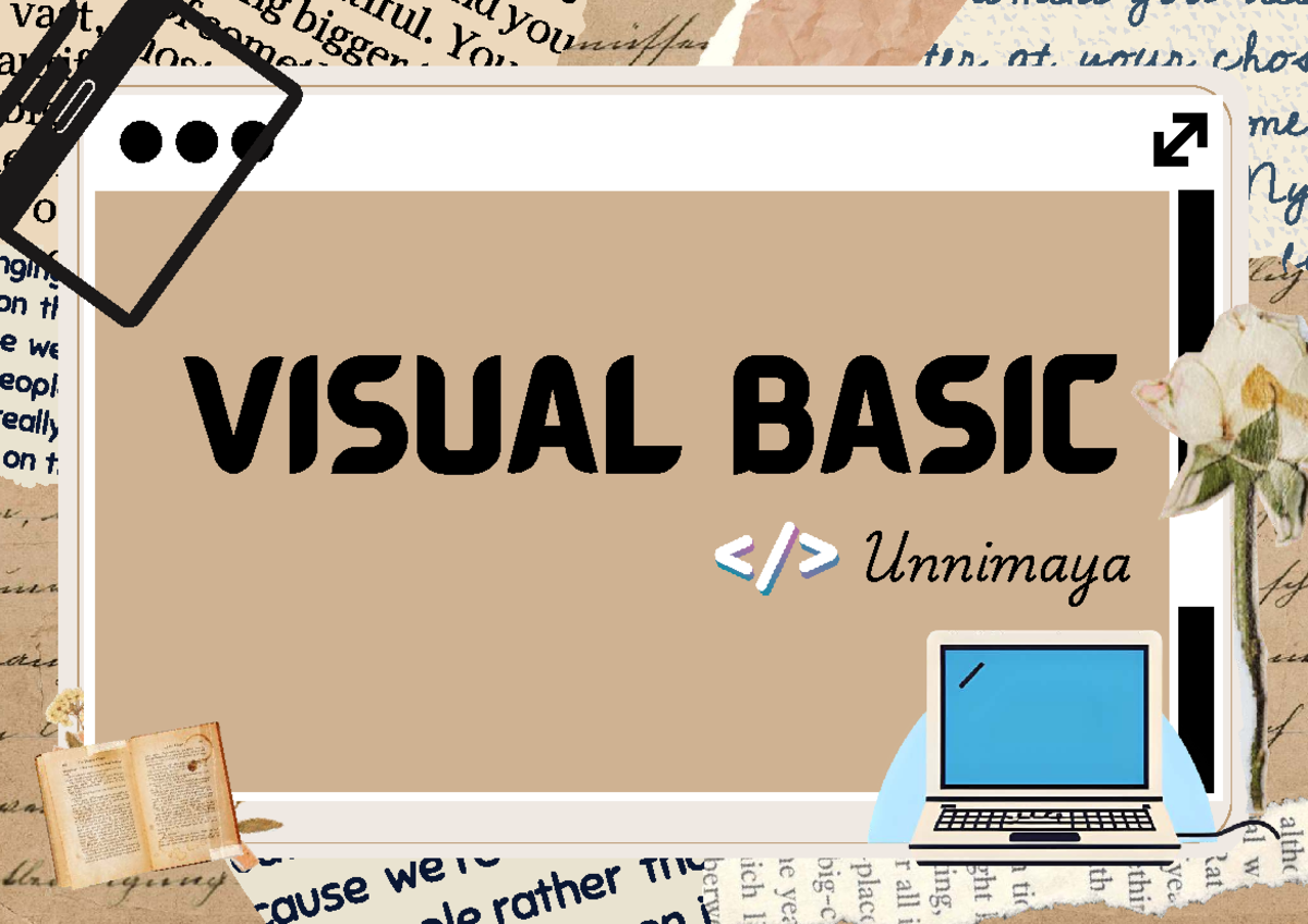 VB Assignment: Introduction to Visual Basic Programming Concepts - Studocu