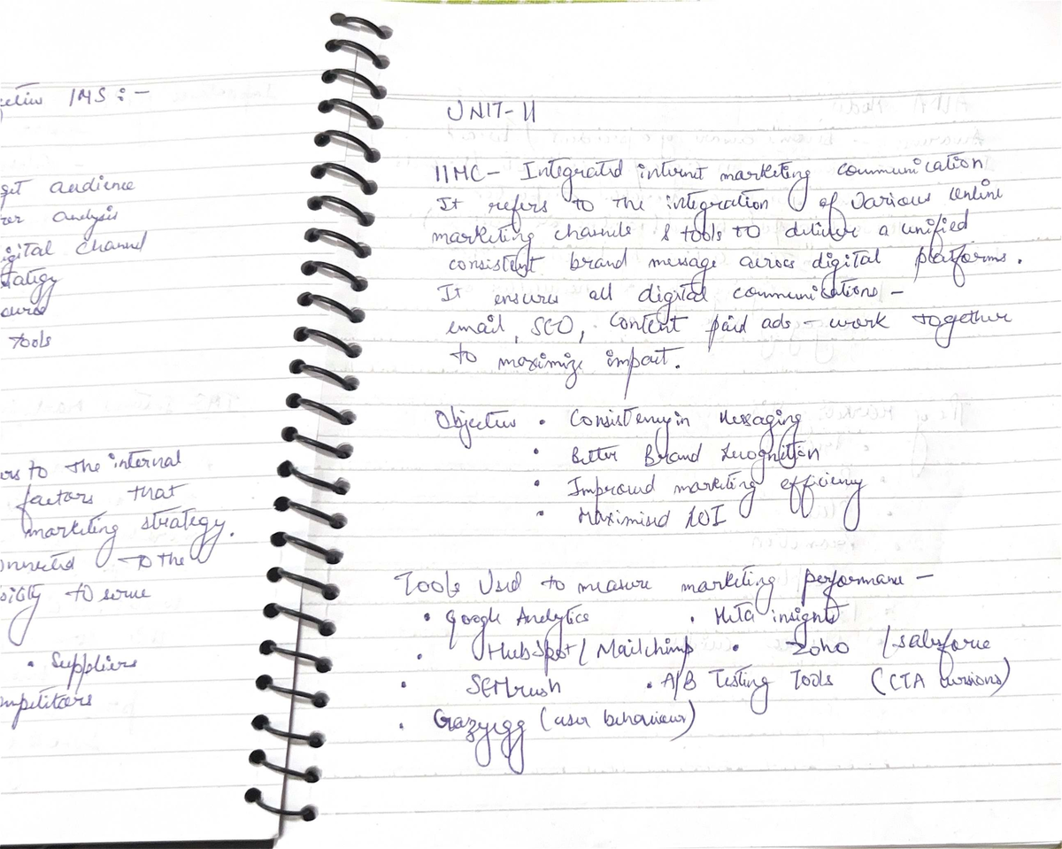 Integrated Internet Marketing Communication Analysis - Notes - Studocu