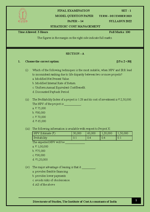 CMA Final Law Question Bank - Question Bank Dear Students, This is a ...