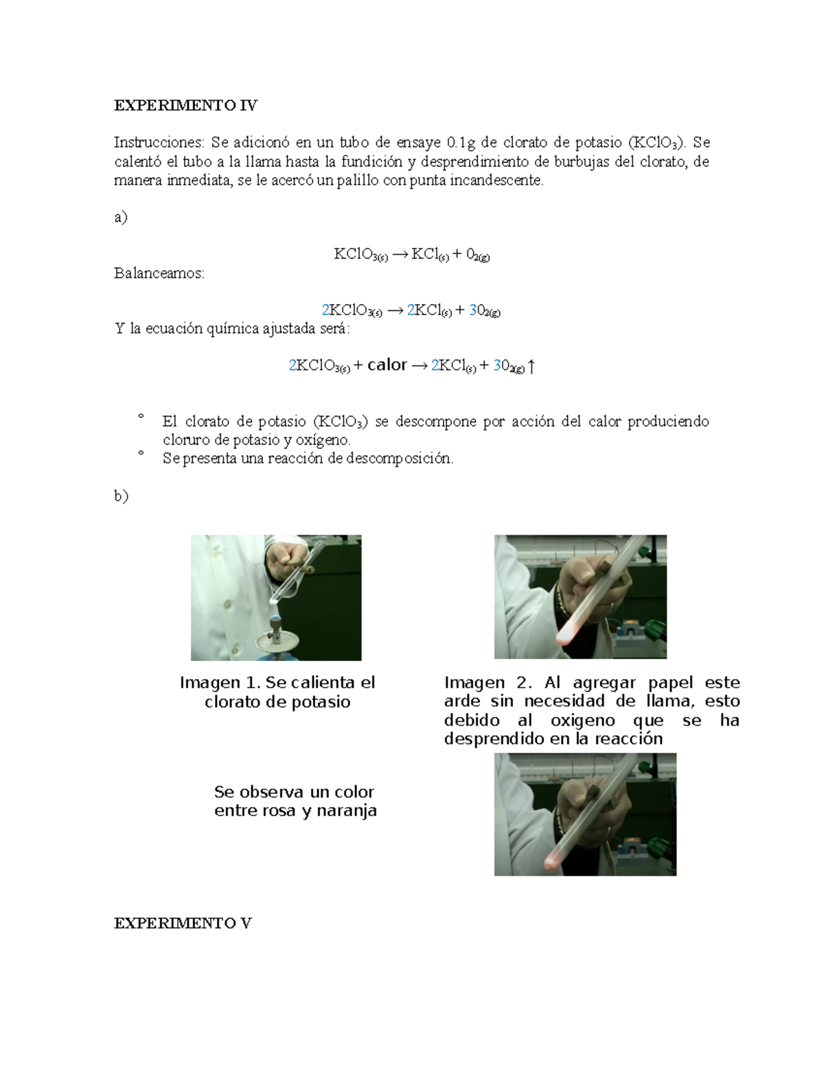 Experimento IV, V - Notas de lectura. diagramas de bloques de la practica calor latente de ...