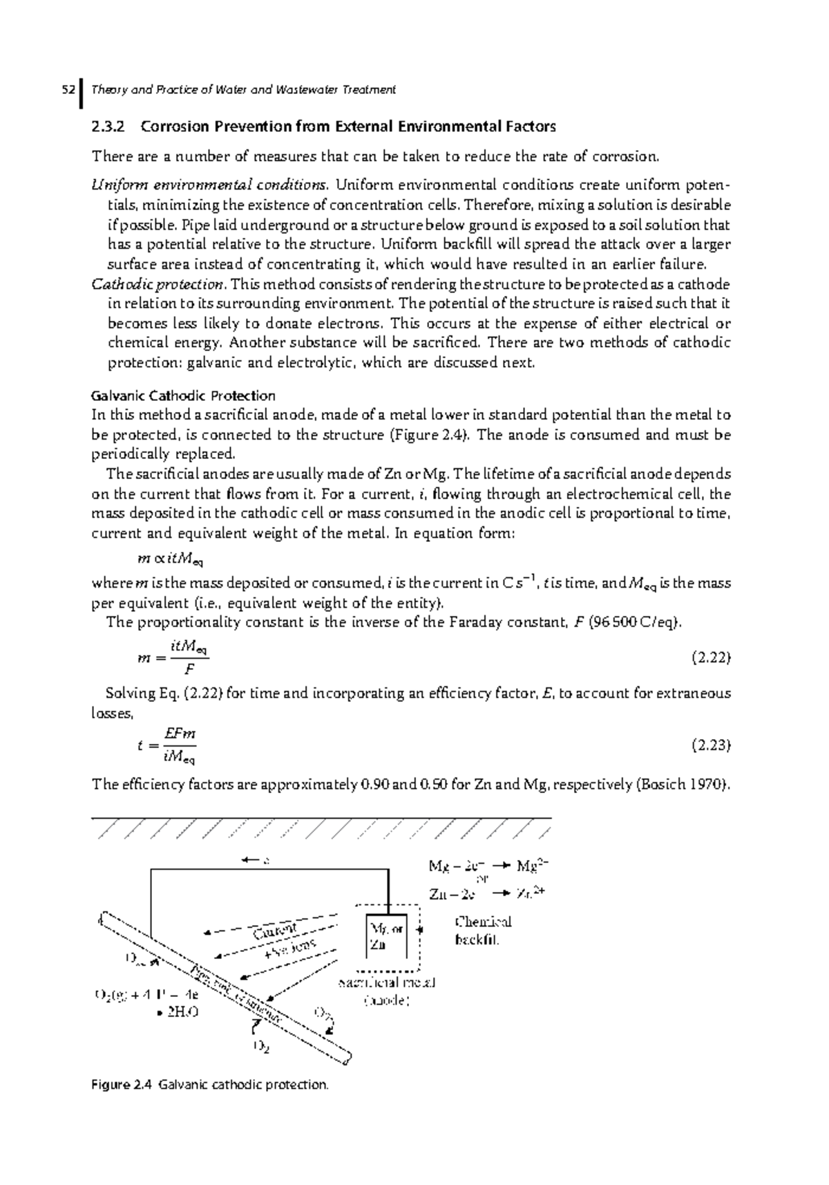 Water and Wastewater Treatment (Course Code: 52) - Corrosion Prevention ...