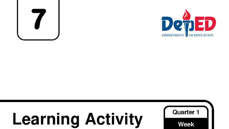 Learning Activity Sheet: Science Grade 7 Q1 W6 - Measurement & Tools ...
