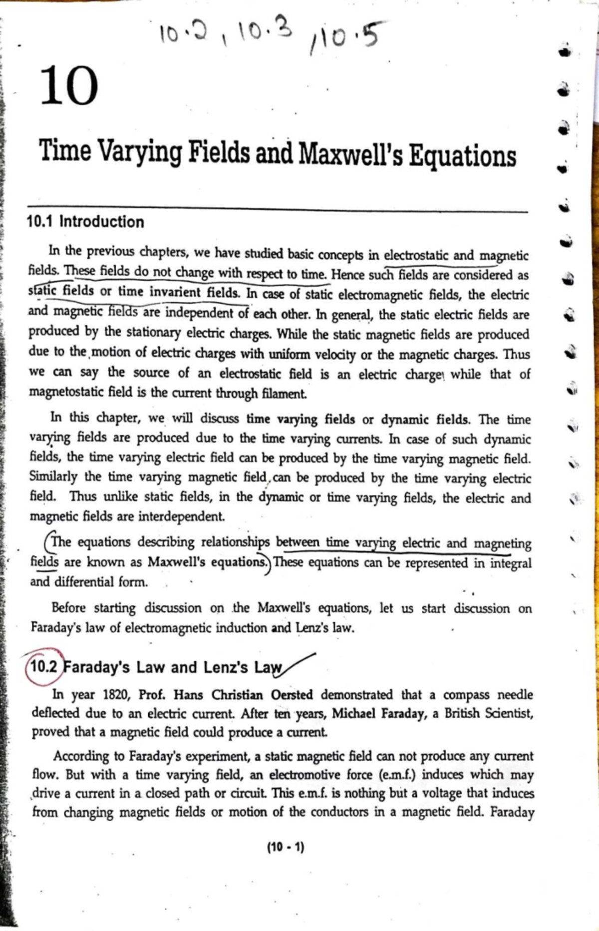 Time Varying Fields and Equations (Module 5 - Part 1) - Studocu