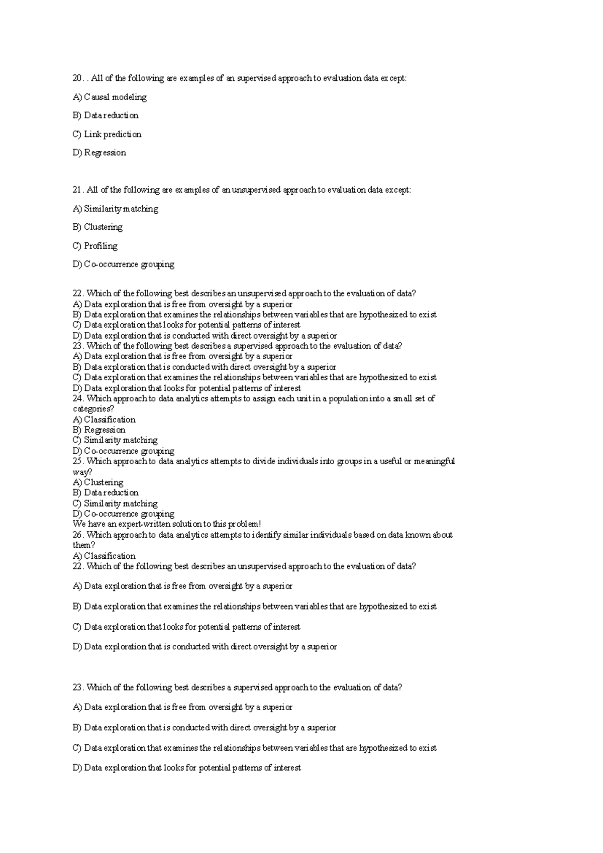 TN DATA - Supervised vs. Unsupervised Approaches in Data Evaluation ...