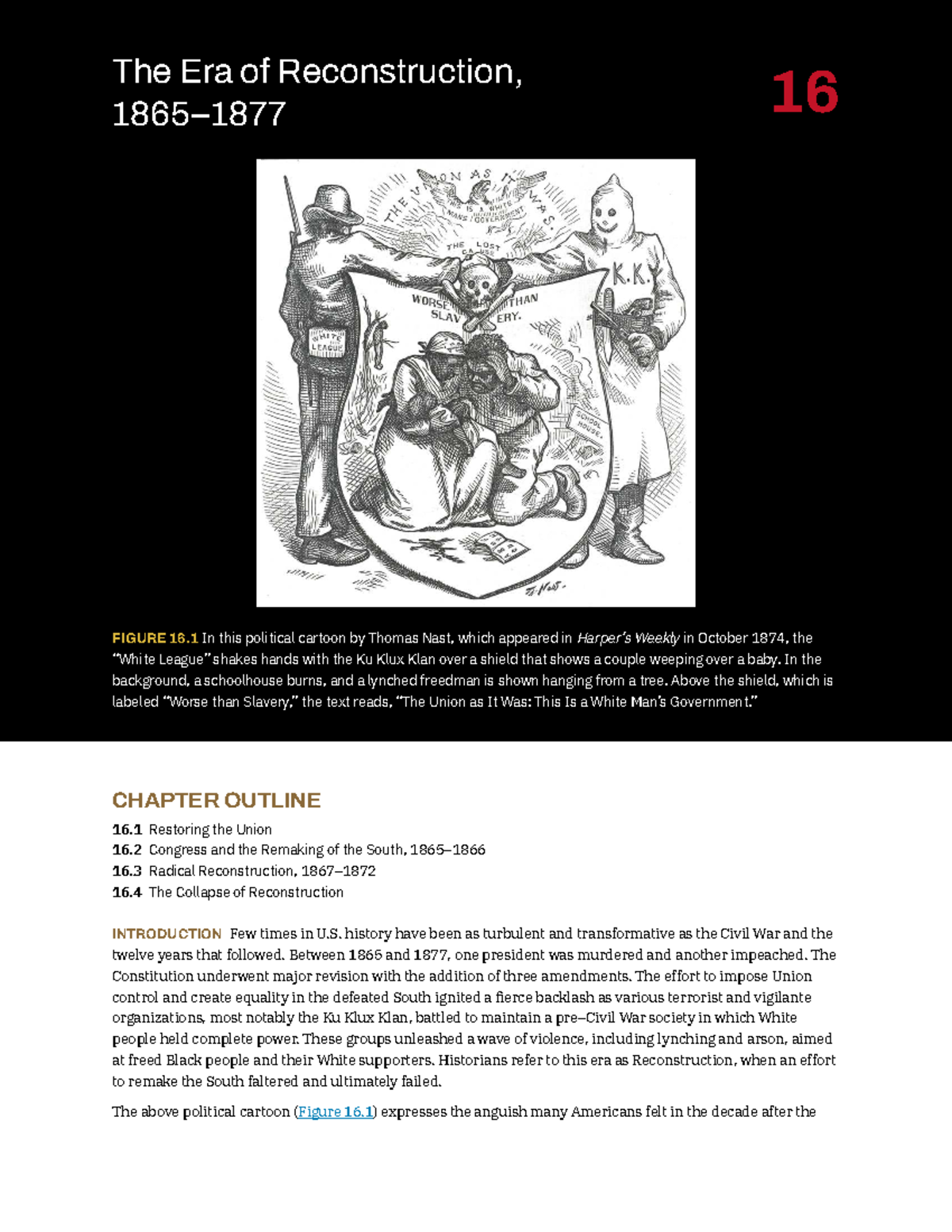 The Era of Reconstruction (HIST 101): Key Events and Impacts (1865-1877 ...