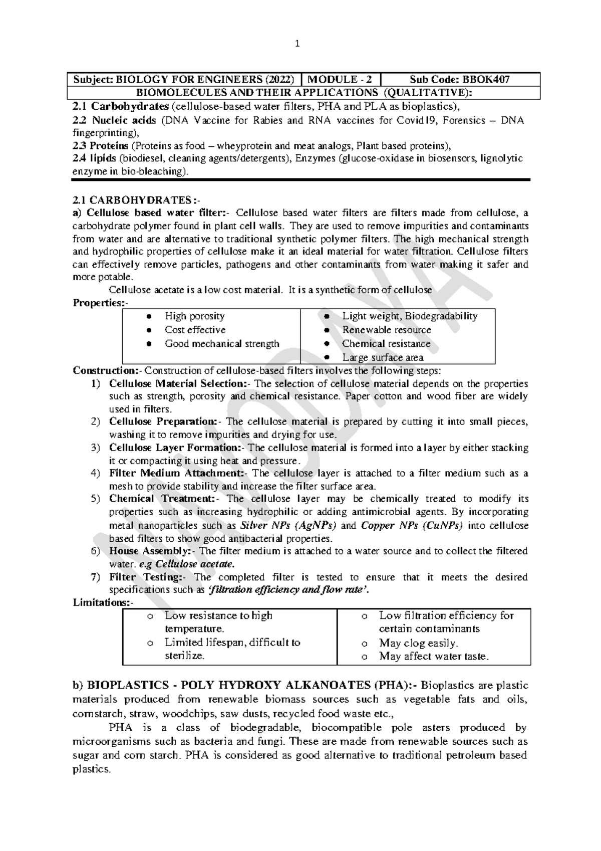 Title: BBOK407 - Biomolecules & Applications: Carbs, Nucleic Acids ...