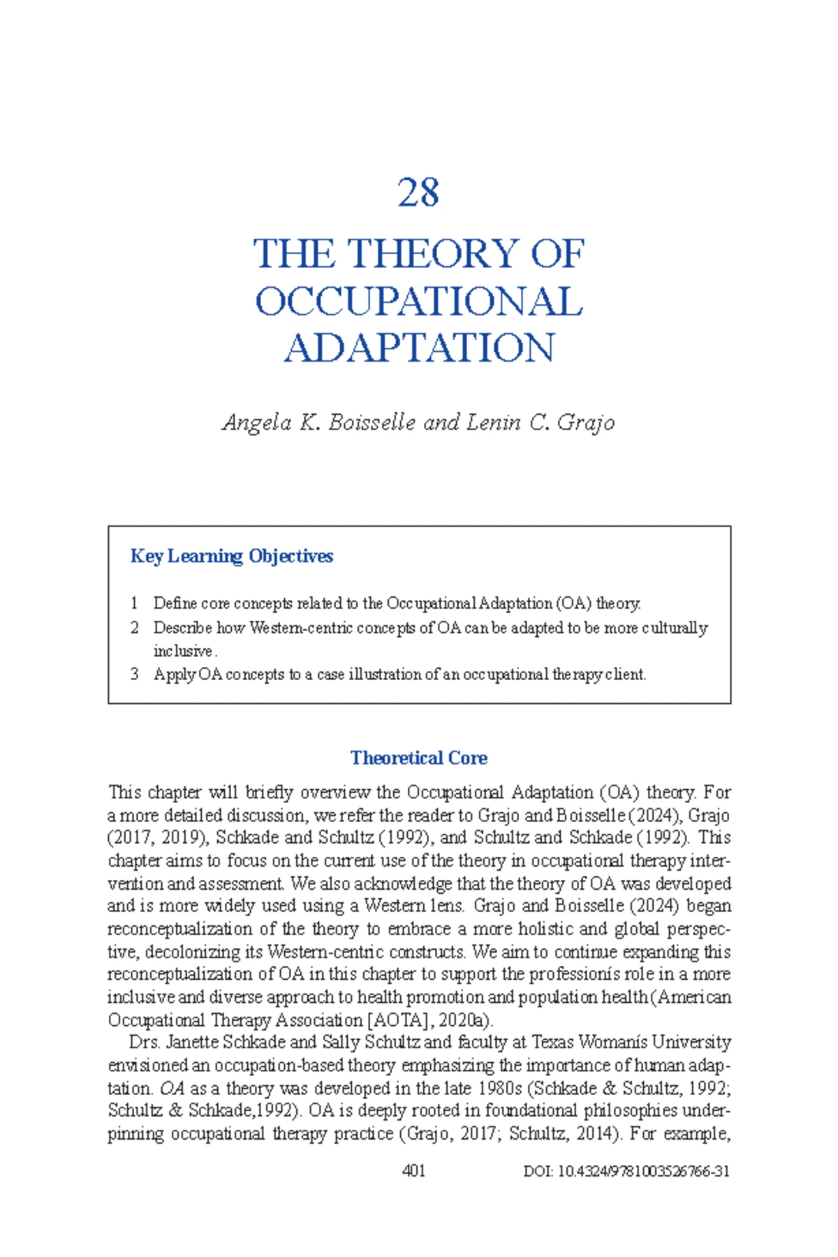 19 The Multicontext Approach for Cognitive Rehabilitation: Key Concepts ...