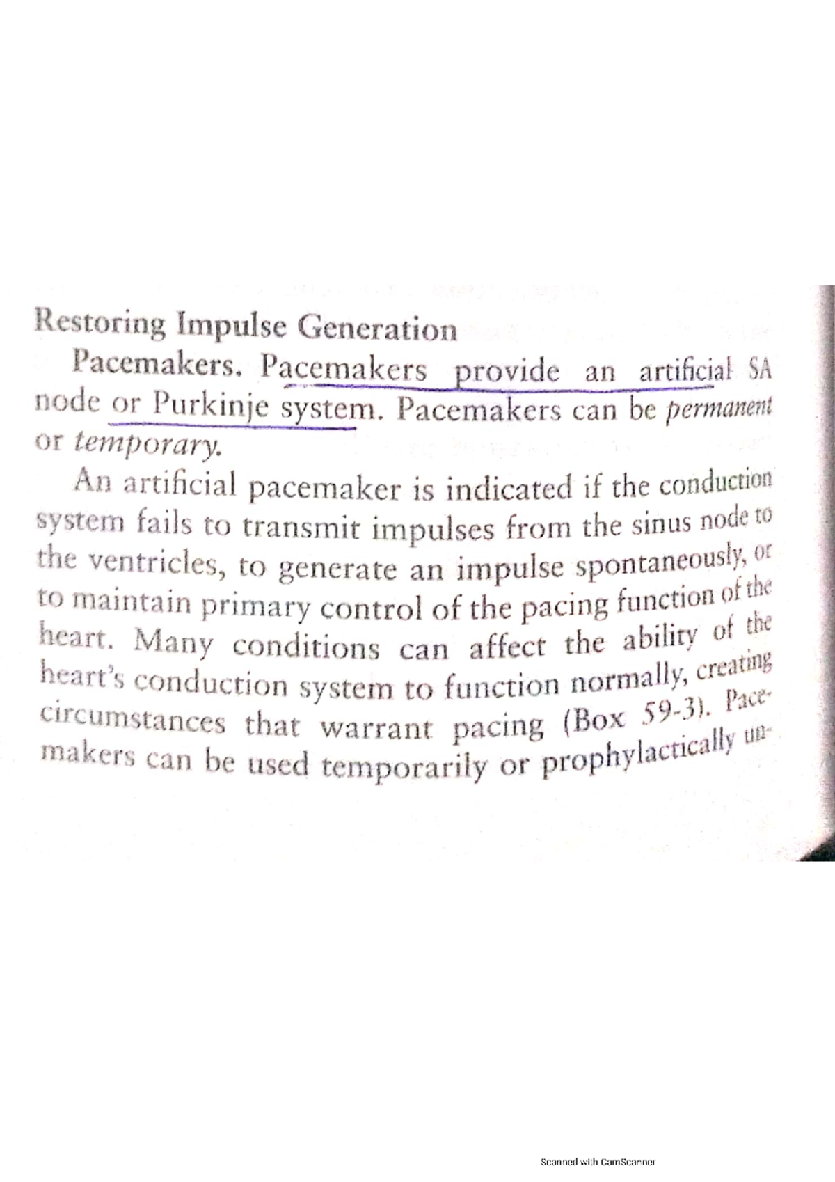 Pacemaker - Bsc nursing - Studocu