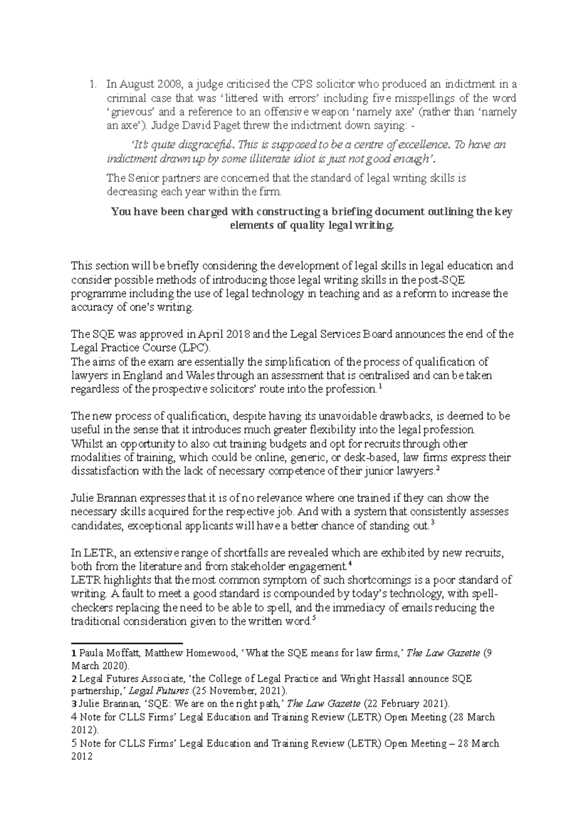 Client Care Assessment: Key Insights on SRA, ADR, and SQE Standards ...