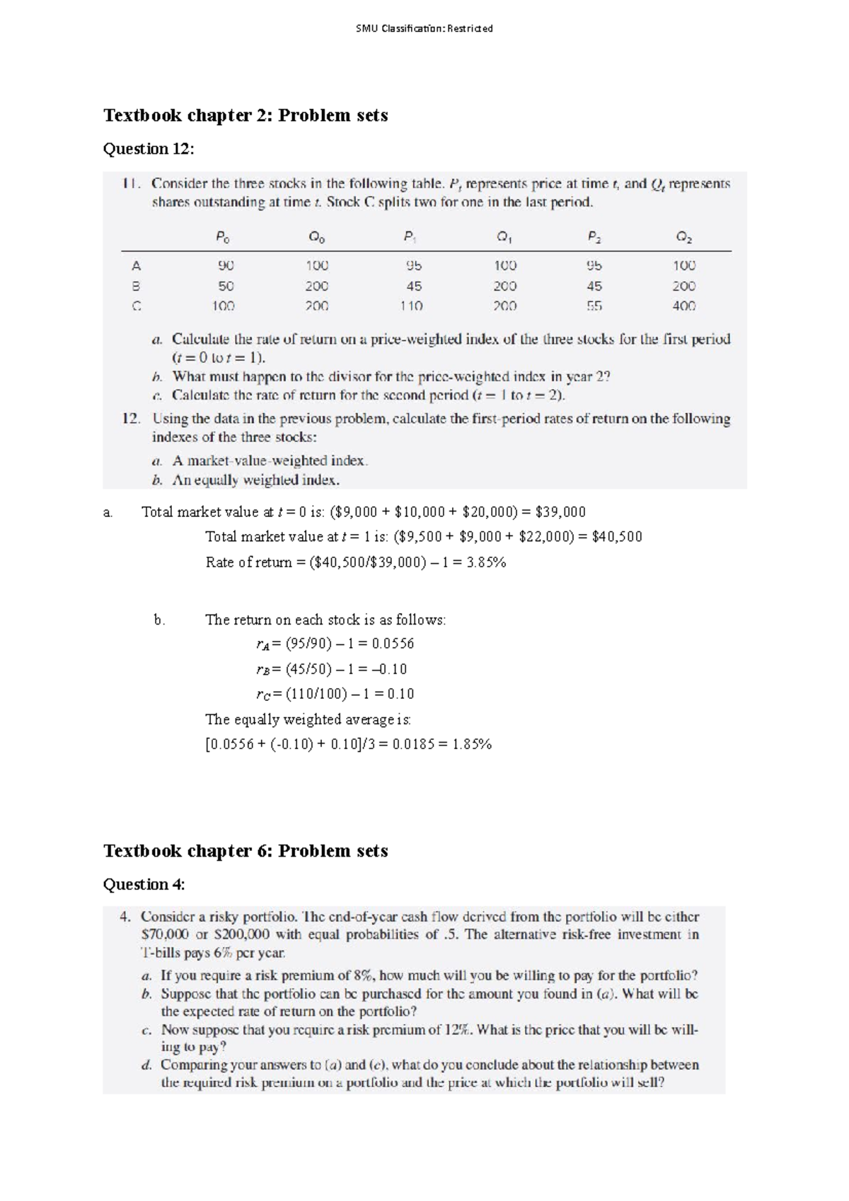 Practice questions - week 2 - Textbook chapter 2: Problem sets Question 12: a. Total market ...