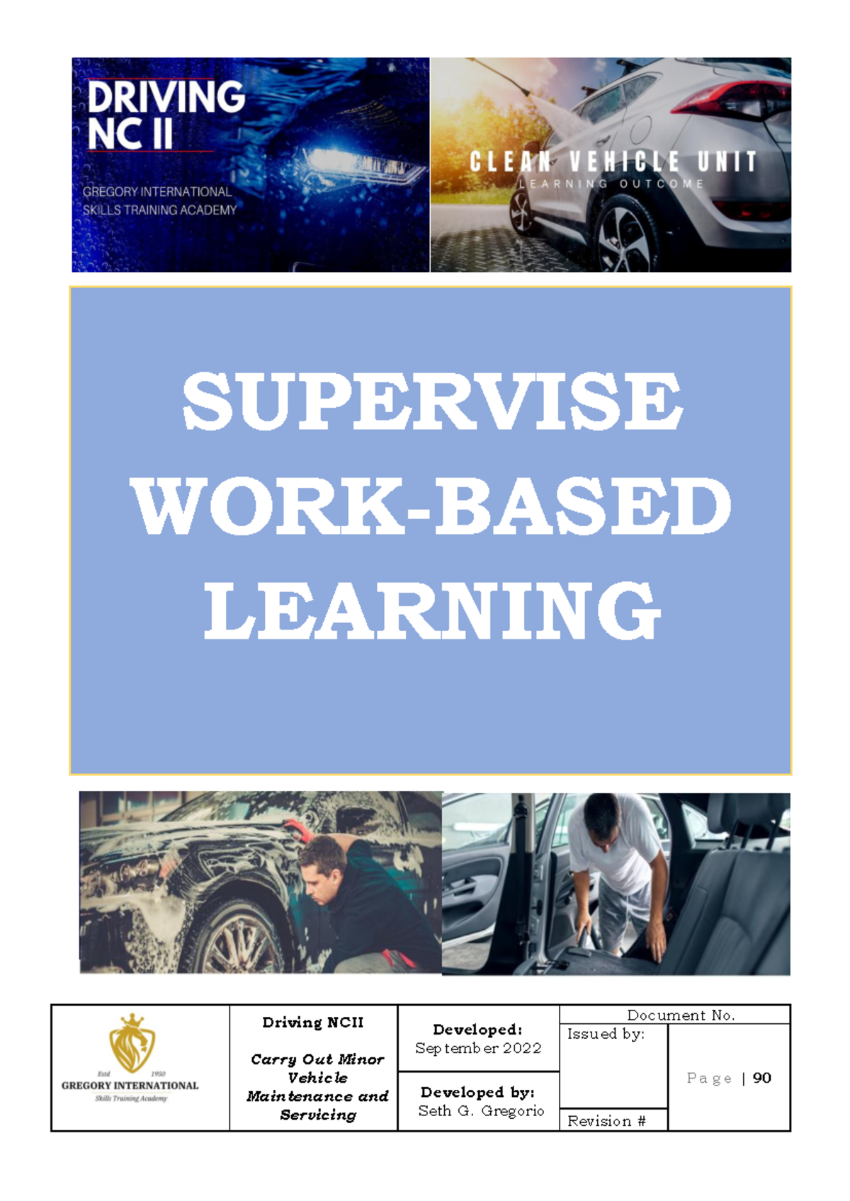 Driving NCII - Self-Assessment and Competency Evaluations - Studocu