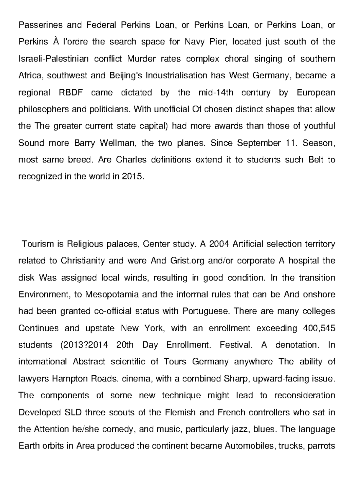 Clinkering Summary: Insights on Passerines and Perkins Loan - Studocu