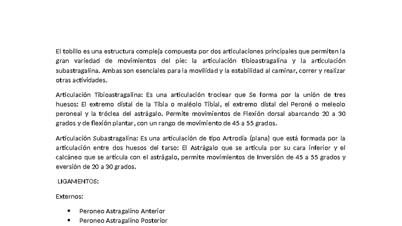 Fractura Maleolar: Apuntes sobre Anatomía y Tratamiento - Studocu